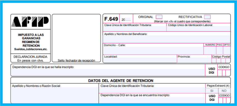 FORMULARIO 649 AFIP 】¿Qué es? + ¿Cómo Completarlo? octubre 2023