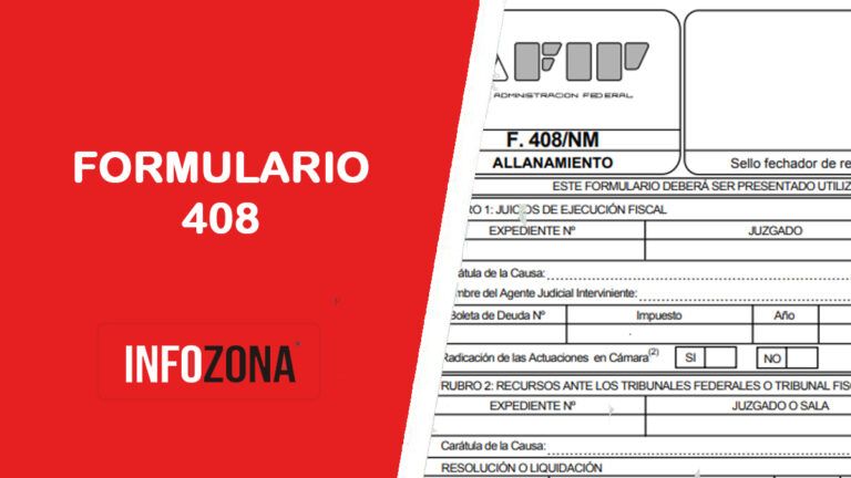 FORMULARIO 408 AFIP 】¿Qué es? + ¿Cómo llenar? octubre 2023