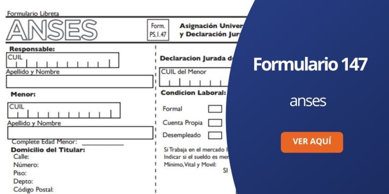 Formulario 147 ANSES 】Descargar + Turno octubre 2023