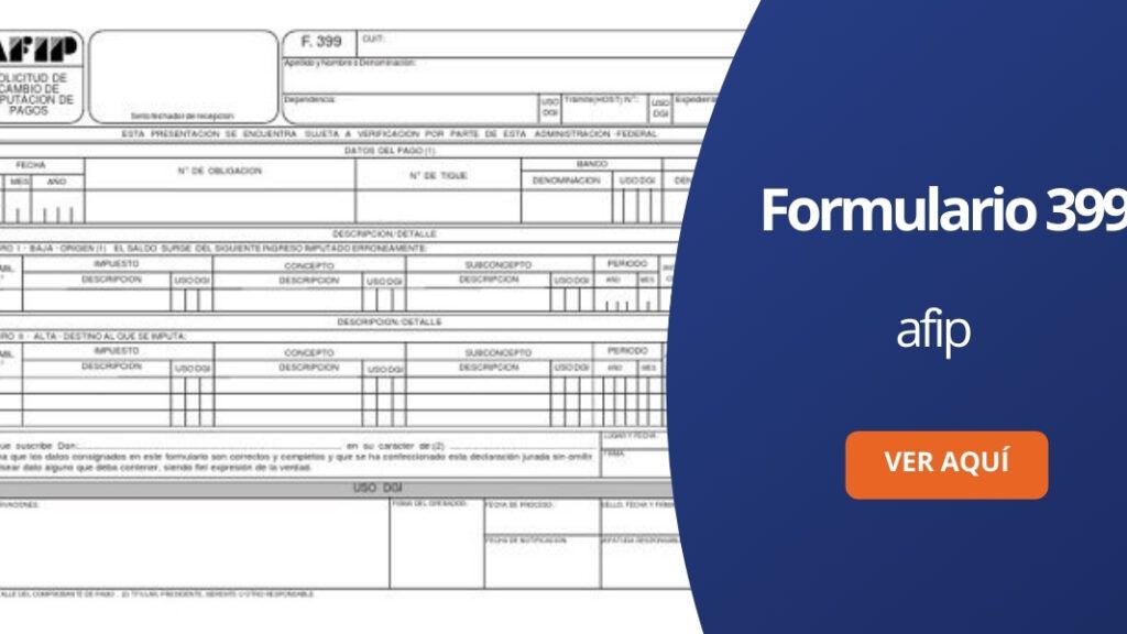 Formulario 399 AFIP 】Cómo llenar octubre 2023