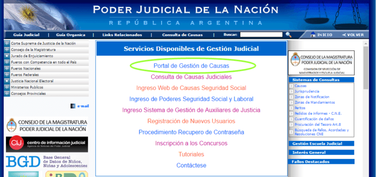 PJN consulta de causas】Cómo Consultar + Requisitos agosto 2022