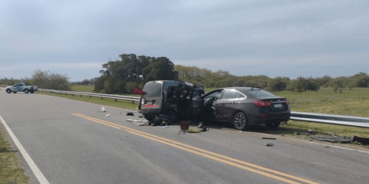 Accidente fatal en ruta 11: Un muerto y 2 heridos tras fuerte choque cerca de General Conesa
