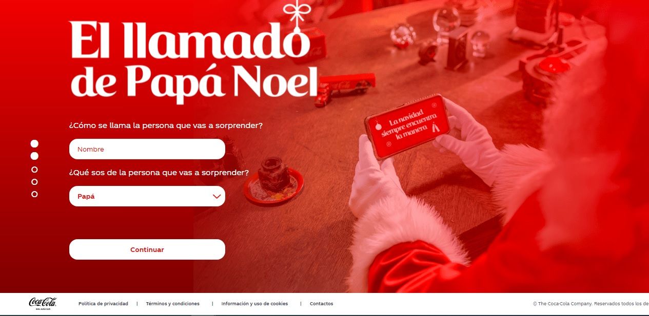 Llamado de Papá Noel: ¿Cómo recibir una llamada personalizada en video?