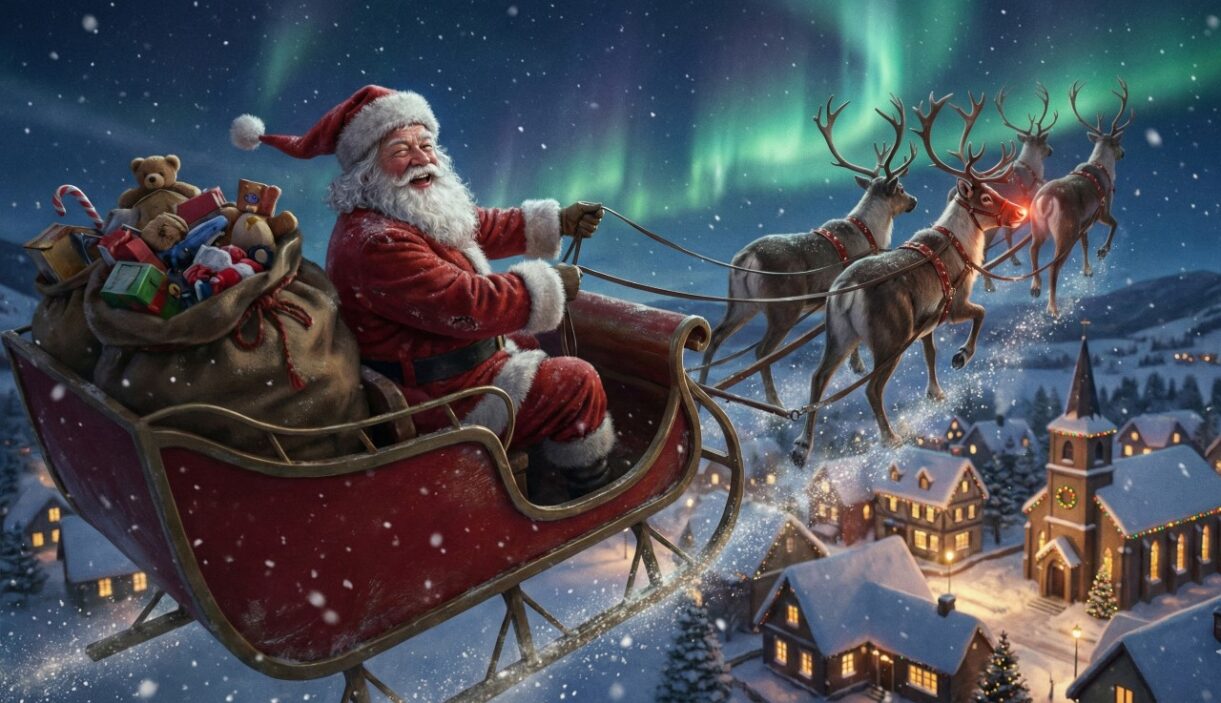 Papá Noel en vivo: seguí el recorrido del trineo minuto a minuto desde ...